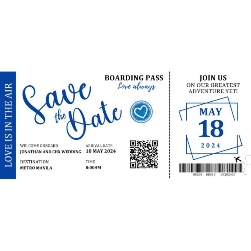PERSONALIZED BOARDING PASS | Shopee Philippines
