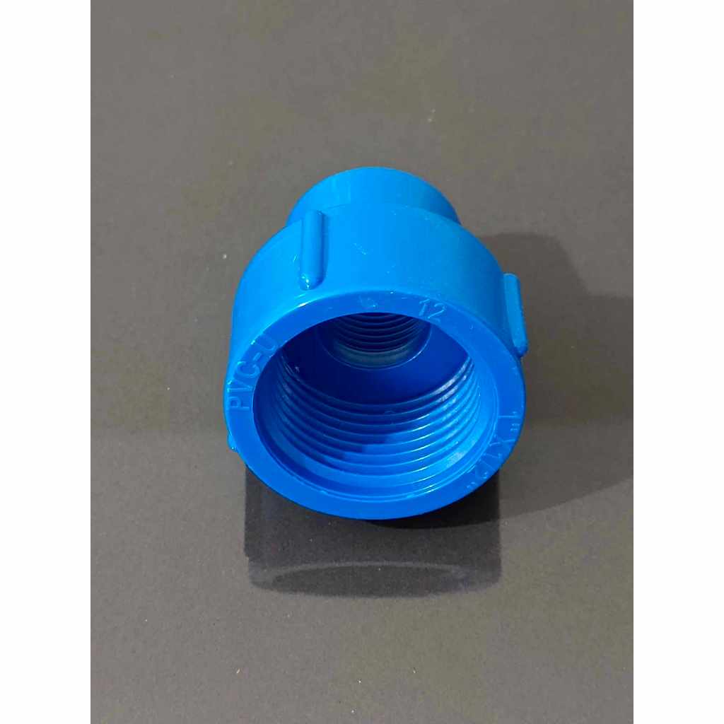 PVC BLUE BELL REDUCER FULL THREAD BELL REDUCER SIZE 1/2"(20MM) TO 1 ...
