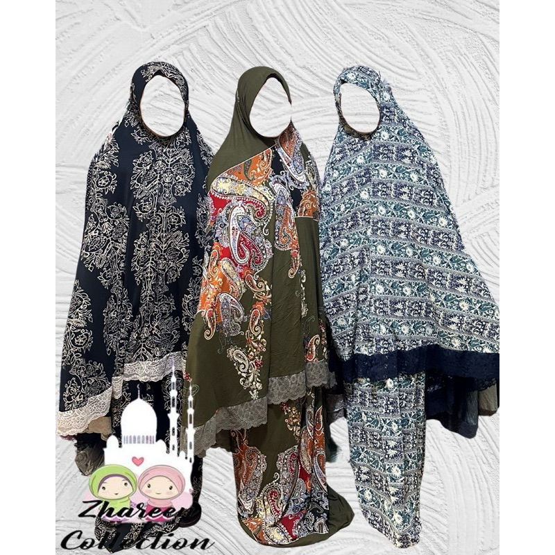 New Arrival Aseeqa Mukna Set (Prayer Dress) | Shopee Philippines