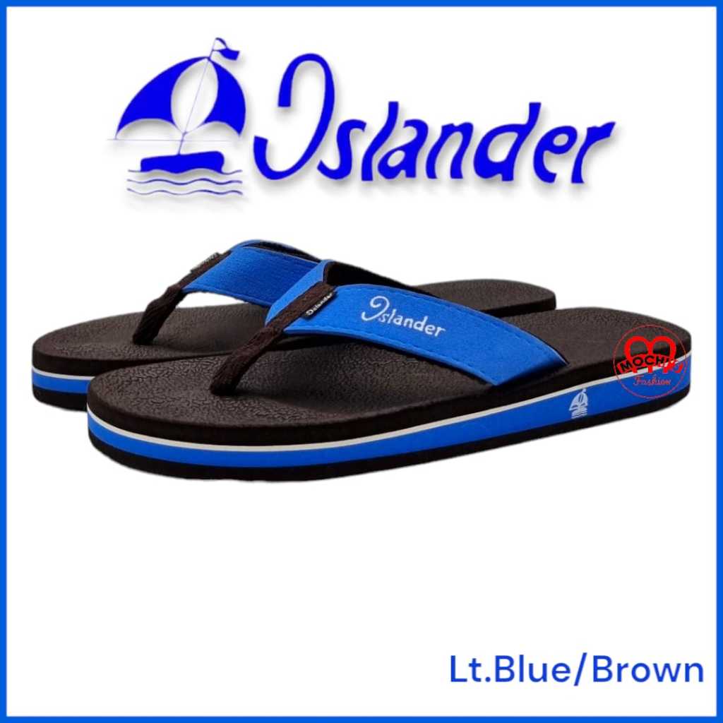 Islander 'Lt.Blue/Brown' Men's original non-slip and waterproof ...