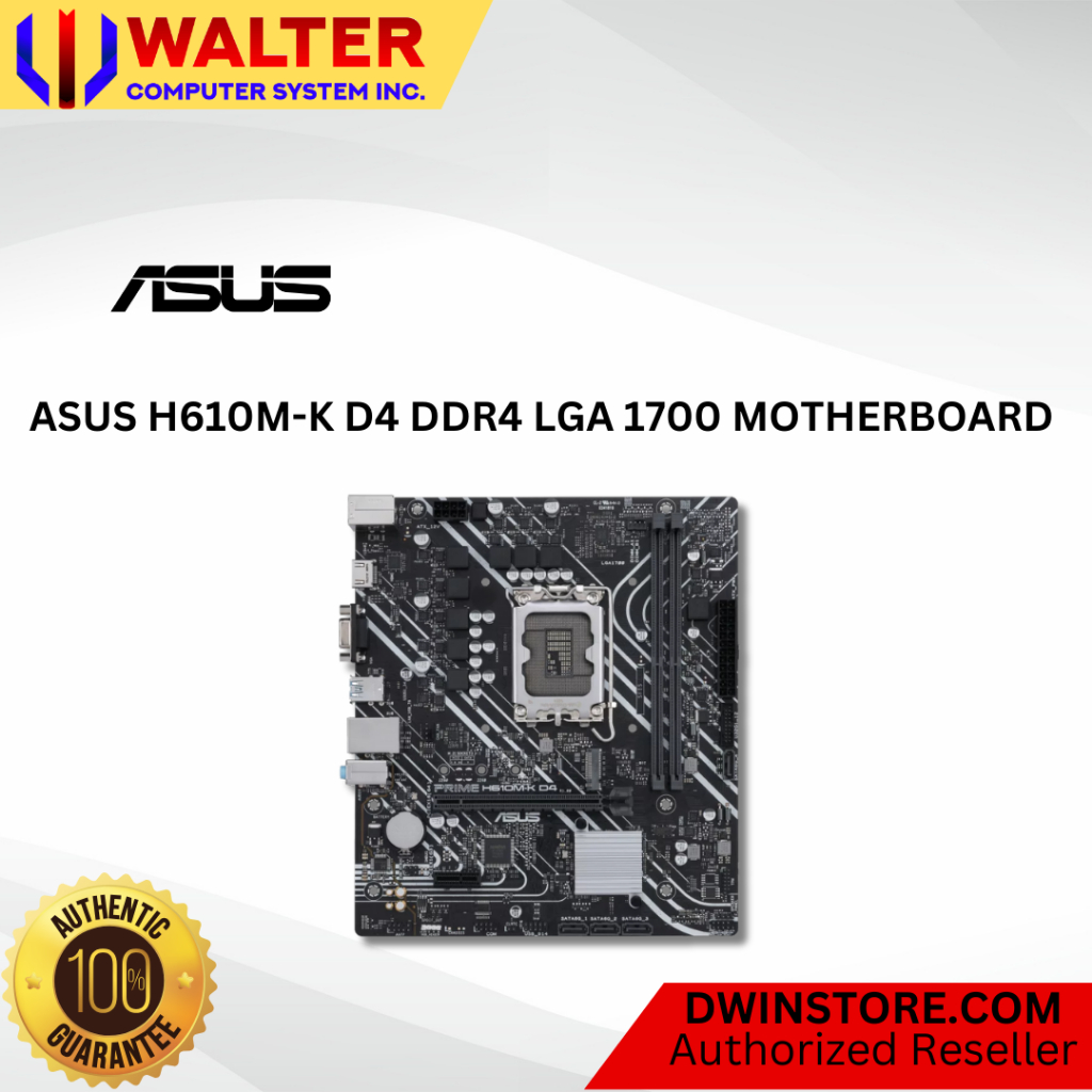 ASUS H610M-K D4 DDR4 LGA 1700 MOTHERBOARD | Shopee Philippines