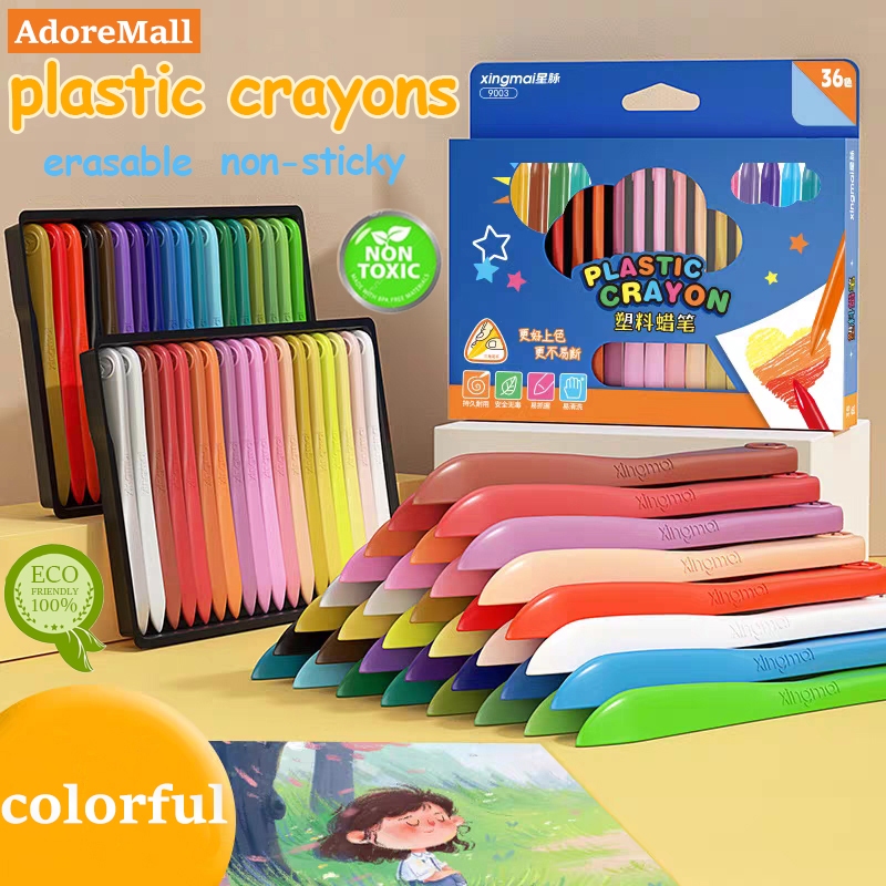 12/18/24/36pcs Kids Generic Crayons Painting color pencil Drawing Pens ...
