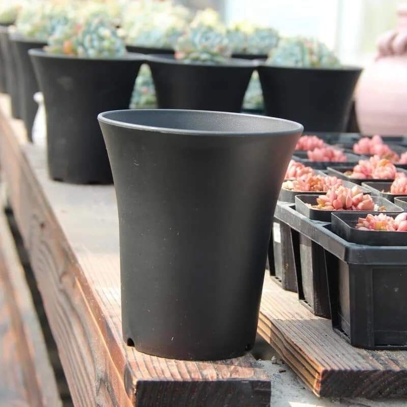 ROUND BELL POT BLACK SET SALE (5/10pcs) MODEL 003 | Shopee Philippines