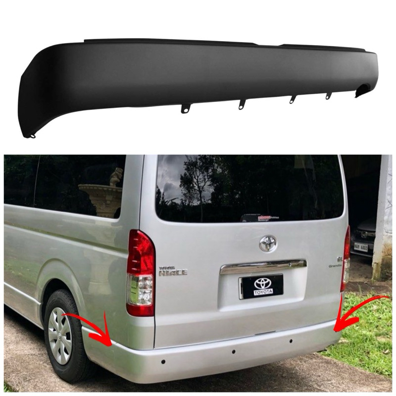 Toyota Hiace GL Grandia 2005 - 2020 Rear Bumper | Shopee Philippines