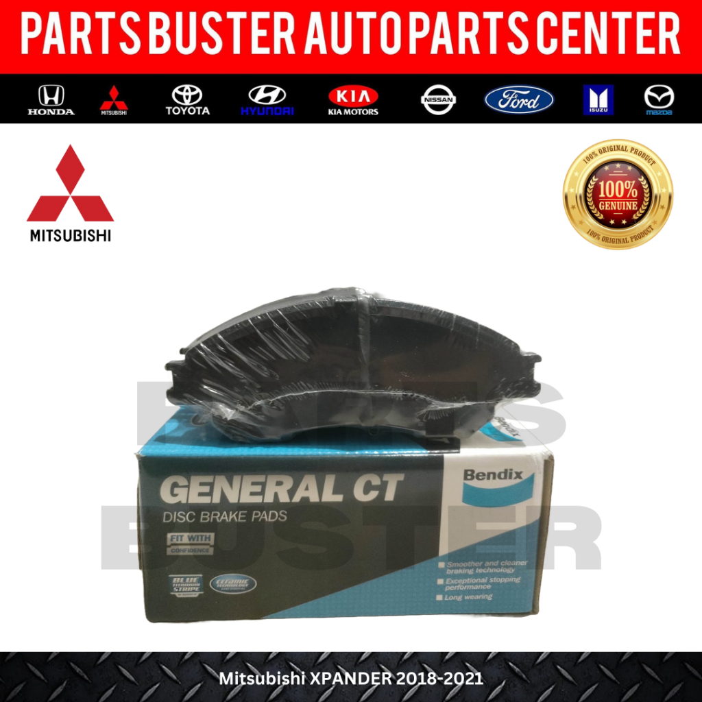 Genuine Bendix Brake Pad (FRONT) for Mitsubishi XPANDER 2018-2021 (DB-2490) | Shopee Philippines
