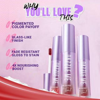 DAZZLE ME Ink-Gloss Lip Tint - Long Lasting Liptint Gloss Finish ...