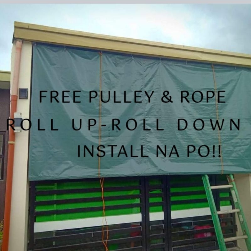 7ft x 9ft ROLL UP & DOWN WITH PULLEY AND ROPE TRAPAL LONA TOLDA ...