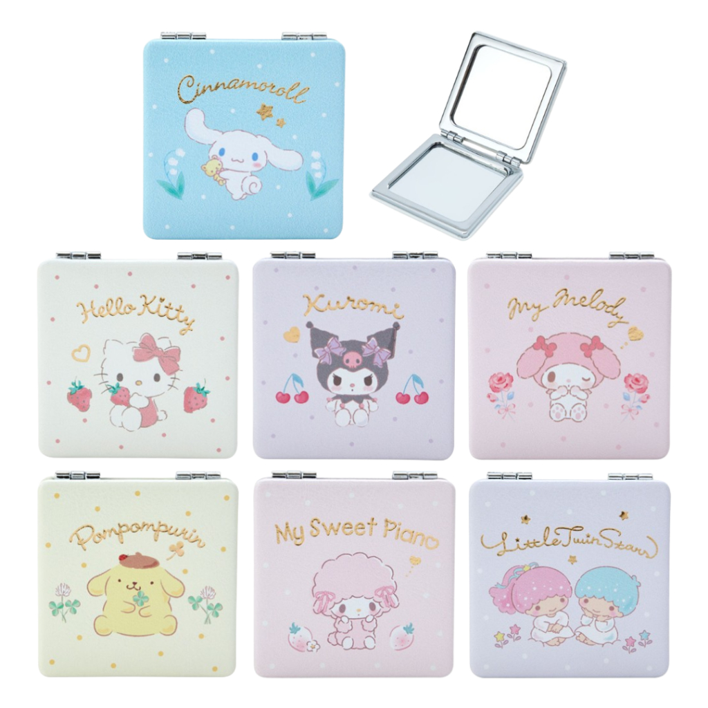 Little Twin Stars Pompompurin Sanrio 2-Sided Compact Square Mirror | Shopee Philippines