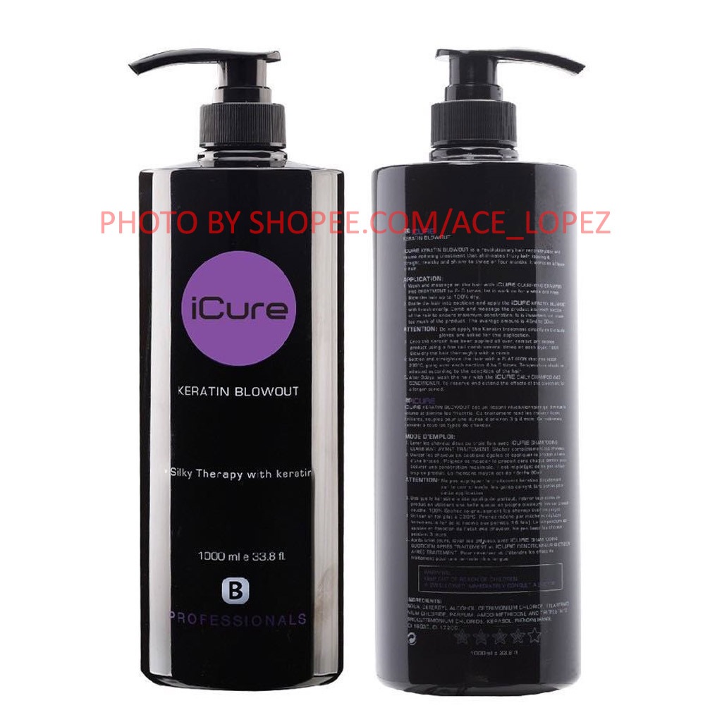 iCure Keratin Blowout 1000ml als21207 | Shopee Philippines