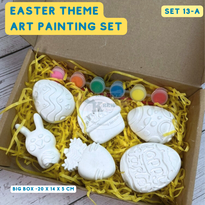 EASTER SET 13A /BUNNY EGG PLASTER PAINTING SET /PARTY GIVEAWAYS/ GIFTS ...