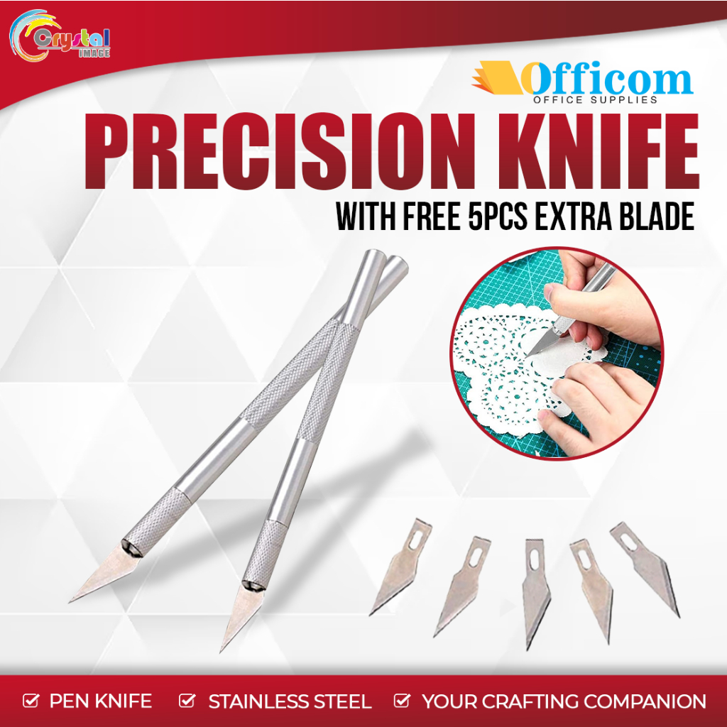 Officom Precision Knife with Free 5pcs Extra Blade / Pen Knife ...