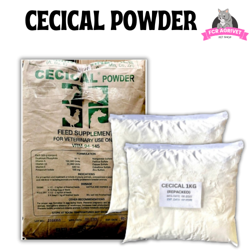[FCR AGRIVET] 2kg Cecical Powder (Calcium) Feed Supplement (Vitamin ...