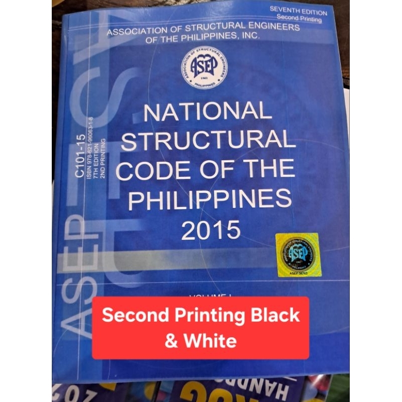 NSCP National Structural Code of the Philippines 2015 First and Second Printing | Shopee Philippines