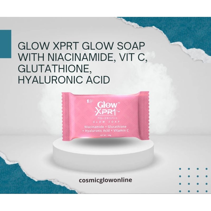 Glow Xprt Glow Soap with Niacinamide, Vit C, Glutathione, Hyaluronic ...