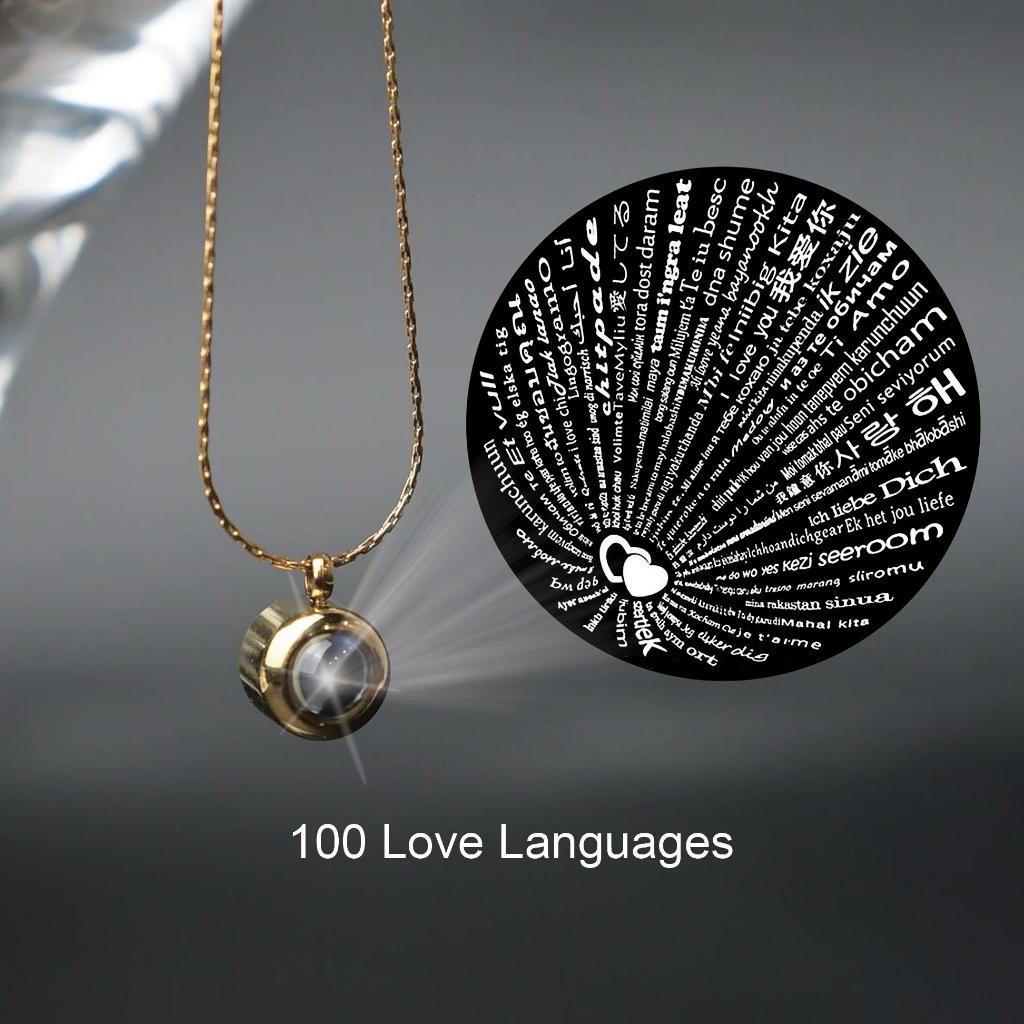 HB Jewelry ASTRID 100 Love Language Projection Necklace for Women ...