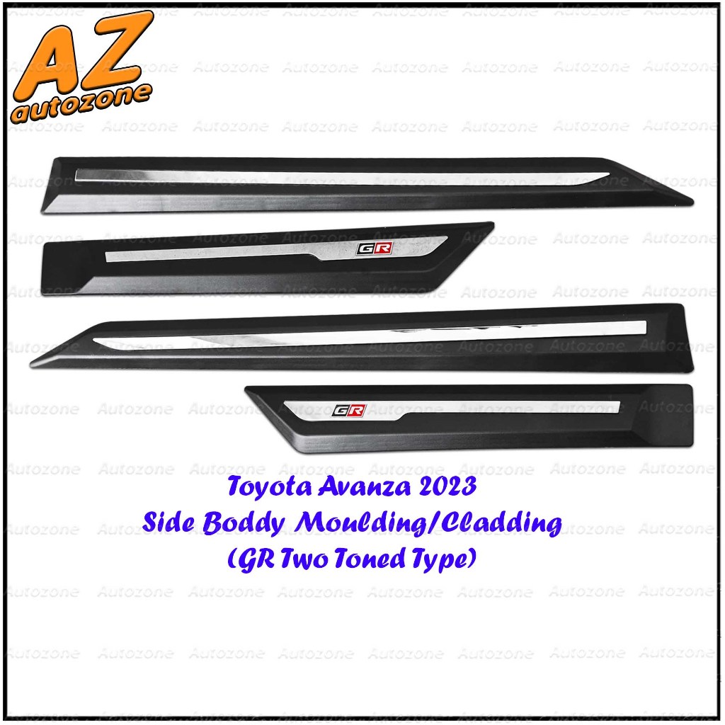 Toyota Avanza 2023 GR Side Body Moulding / Cladding Two Toned Type ...