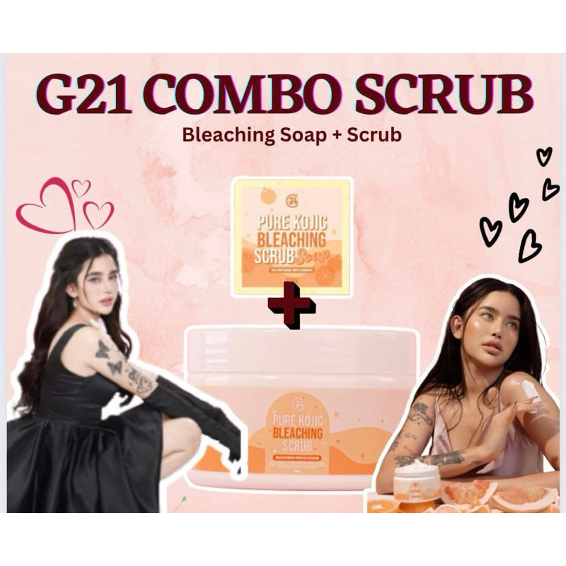 G21 Combo (Pure Kojic Bleaching Scrub + Soap) | Shopee Philippines