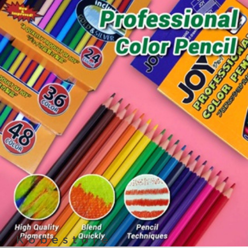 Joy Professional Color Pencil 24 / 36 / 48 Pieces Colored Pencils Set ...