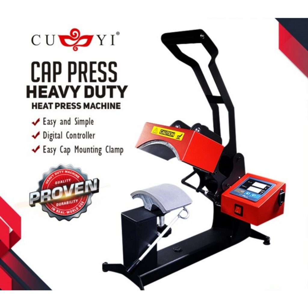 CUYI Heat Press Machine Heavy Duty CAP HEAVY DUTY | Shopee Philippines