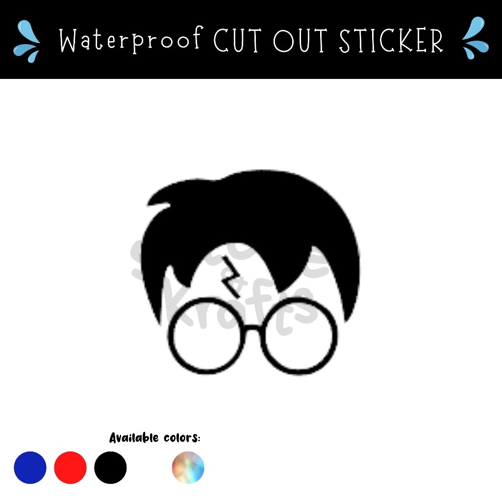 Harry Potter head sticker waterproof cut out vinyl decal | Shopee ...