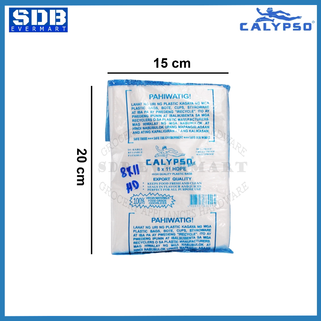 Calypso-Plastic Labo-8x11HD 8x13HD-Blue-1pc Approx 100pcs | Shopee ...