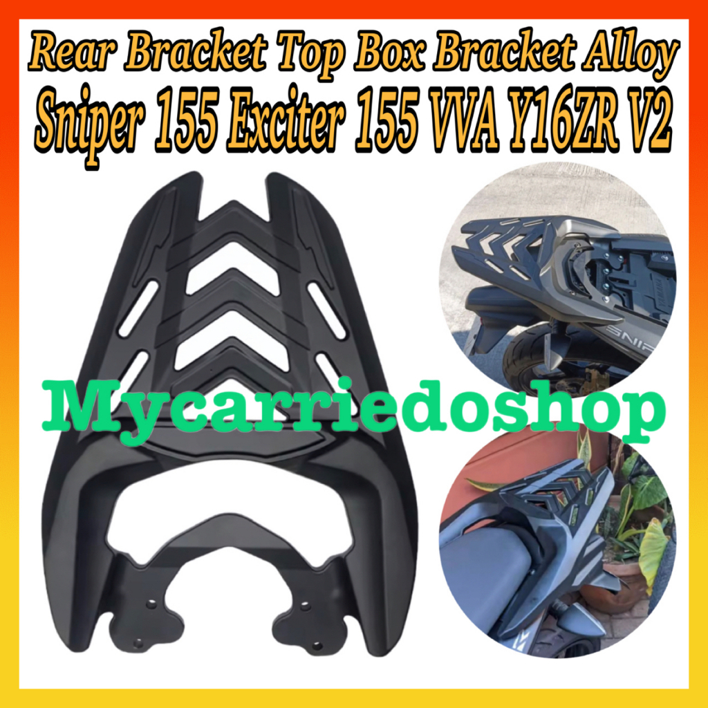 Motorcycle Rear Heavy Duty Alloy Top Box Bracket For Yamaha Sniper 155 ...