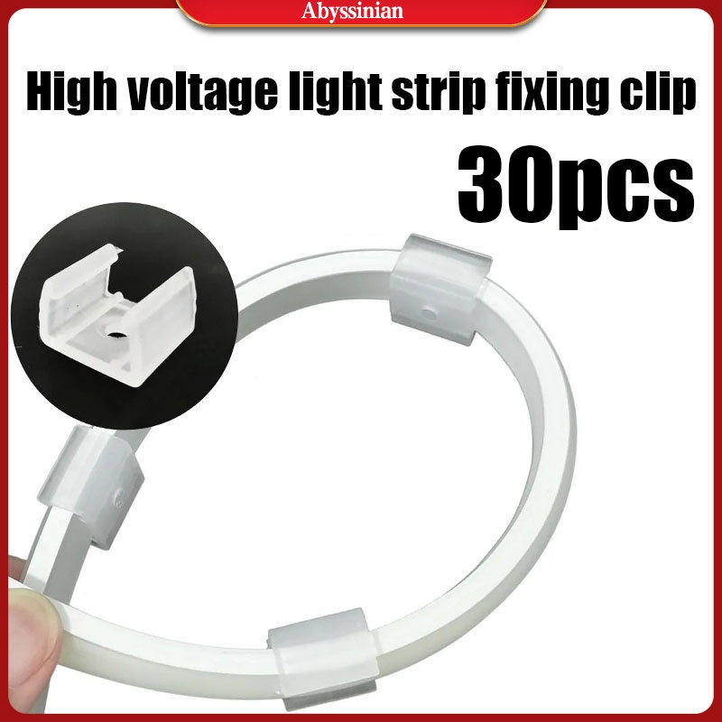 30Pcs 12mm LED Strip Fix Clips LED Strip Clips Connector For Fixing ...