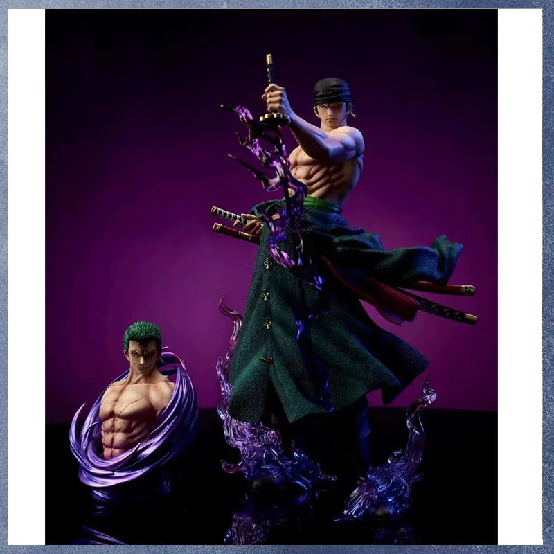 One Piece: Roronoa Zoro Three Sword Figure with Interchanging Head (23 ...