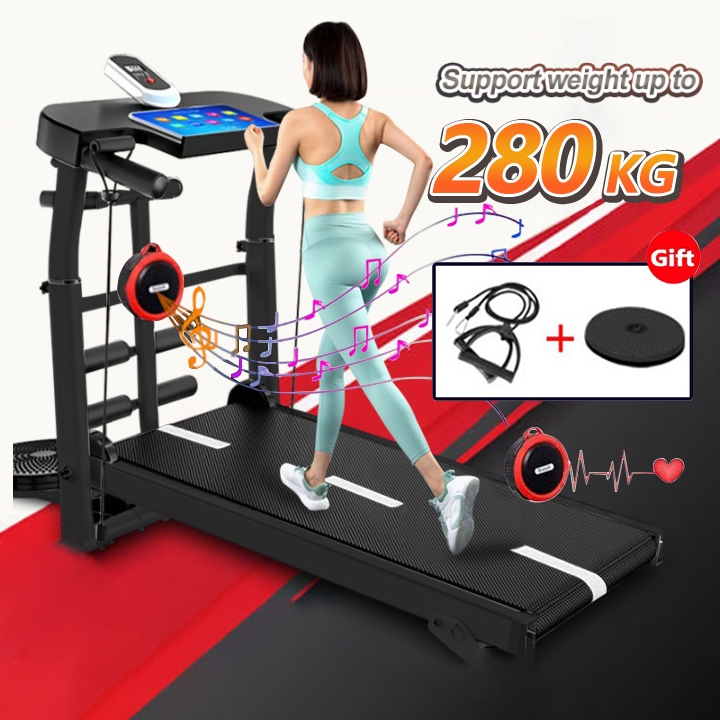 Multifunctional luxury treadmill, With Heart Rate Test household ...