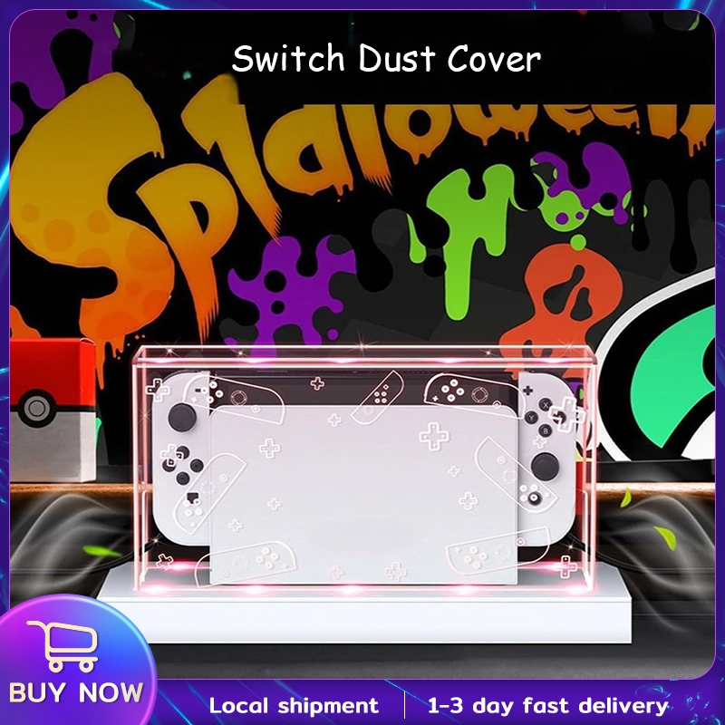 Nintendo Switch Dust Cover Transparent Acrylic Ready Stock RGBW Light ...