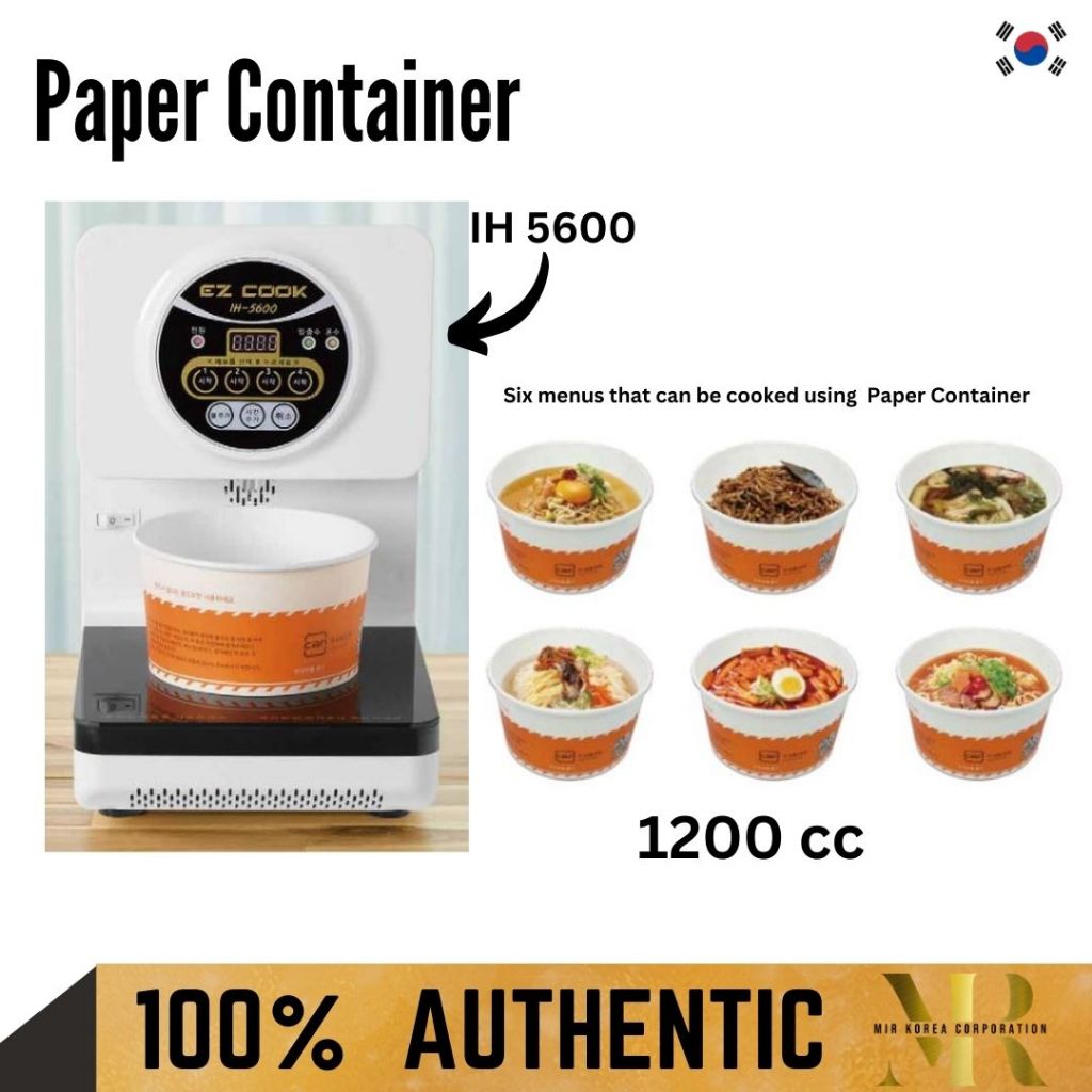 Paper Container for ramen cooker (IH5600), Ez Cook Machine, Ramyun ...