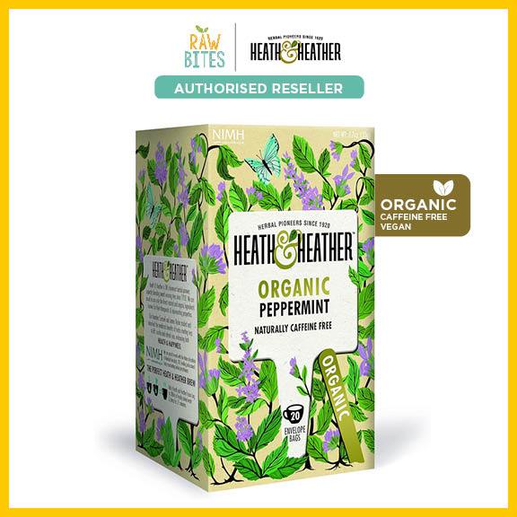 Heath & Heather Organic Peppermint Tea 20g/20 bags (Caffeine Free ...