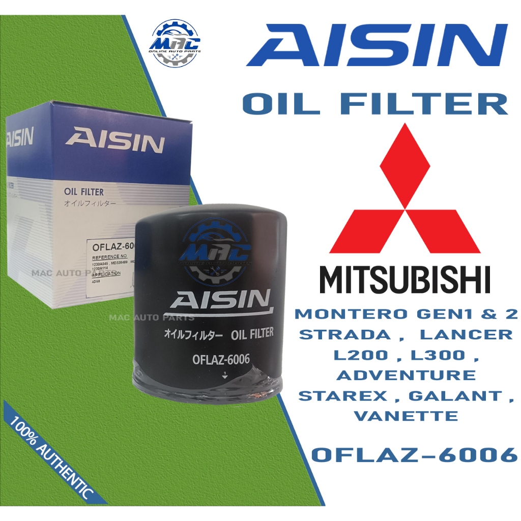 AISIN Oil Filter OFLAZ-6006 same as VIC C-306 C306 for MITSUBISHI ...