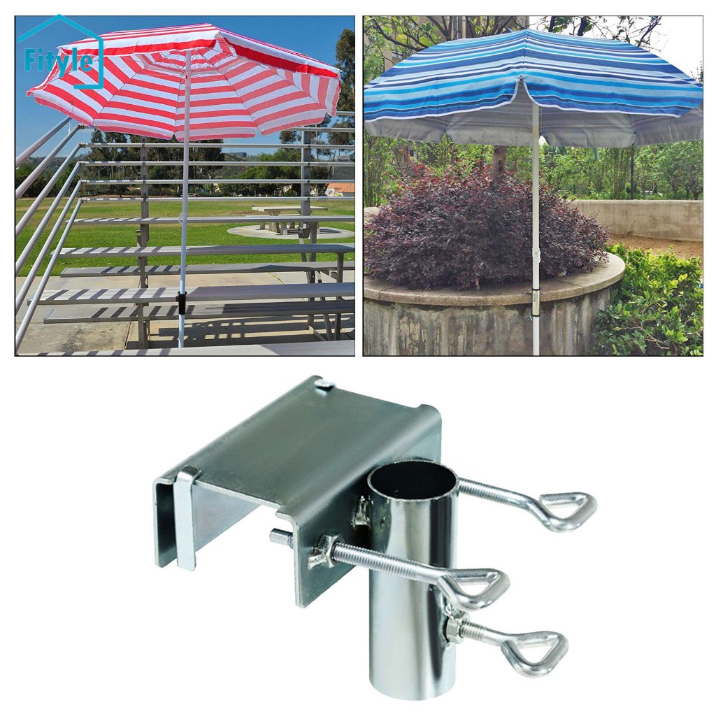 Outdoor Large Umbrella Fixing Bracket Sun Umbrella Mounting Clip Iron ...
