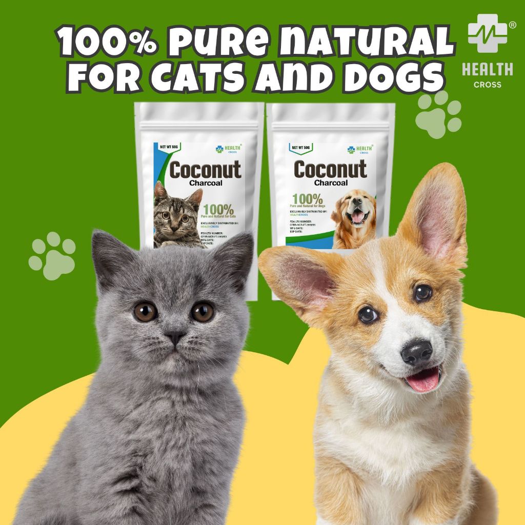 Healthcross Natural Coconut Charcoal Powder for Dogs and Cats absorbs ...