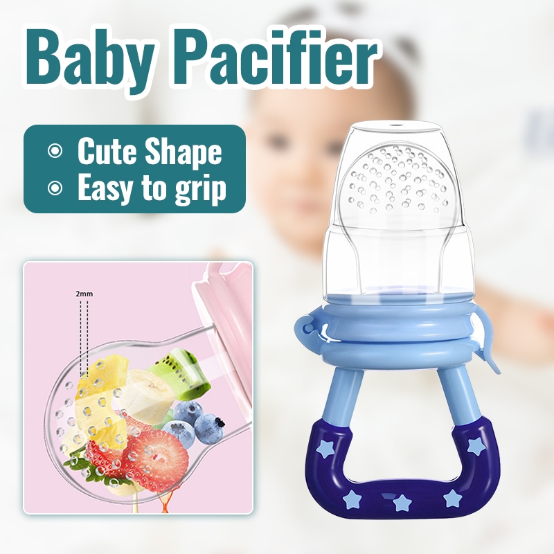 Baby food fruit and vegetable bite bag pacifier teeth silicone molar ...