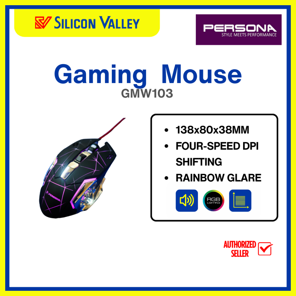 Persona GMW103 Gaming Mouse | Shopee Philippines