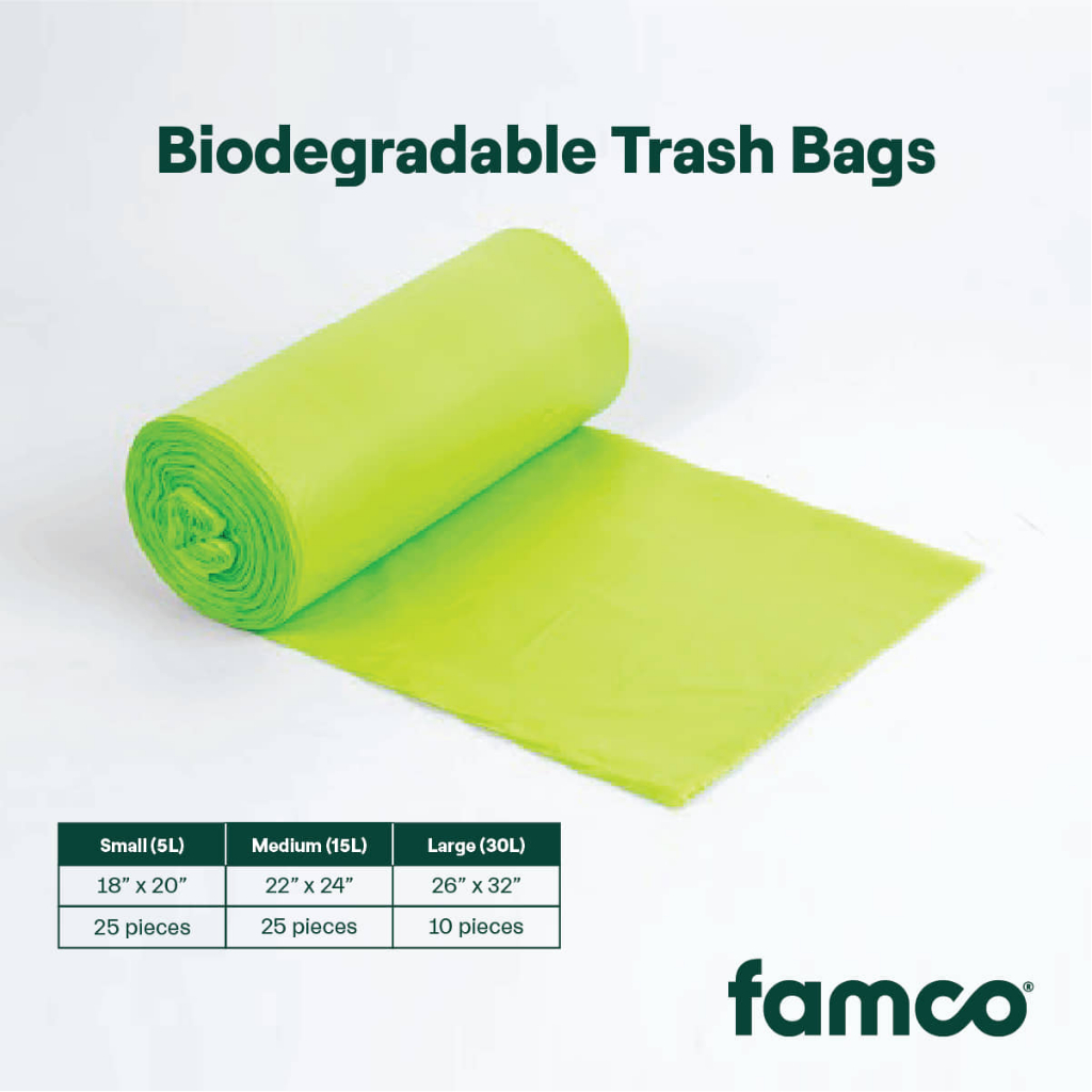Famco Biodegradable Trash Bags, Made from Cornstarch, Eco-Friendly ...