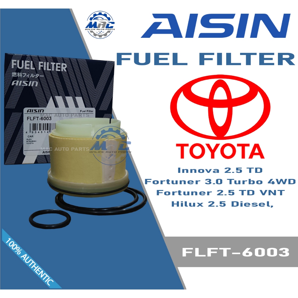 AISIN Fuel Filter FLFT-6003 same as F-193 for Toyota Innova , Hilux ...