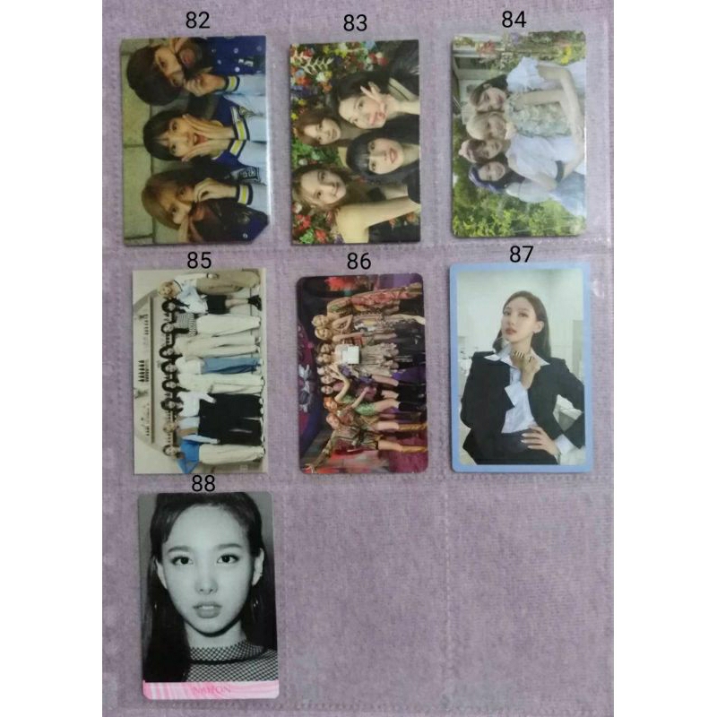 TWICE NAYEON OFFICIAL PHOTOCARDS 2 | Shopee Philippines
