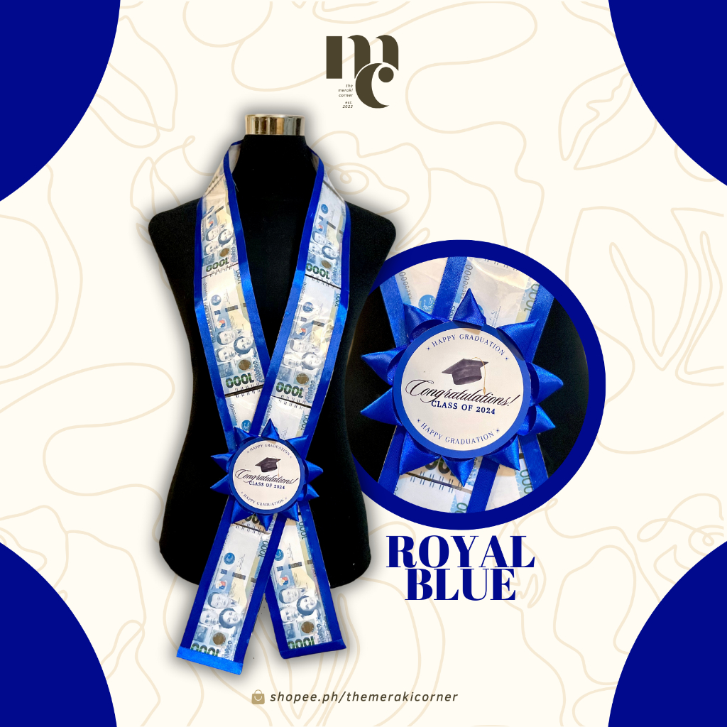 GRADUATION MONEY GARLAND LEI / SASH + FREE GRADUATION GREETING CARD ...