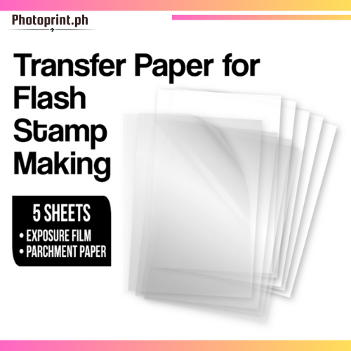 Transfer Paper for Flash Stamp Making Parchment Exposure Film - 5 ...