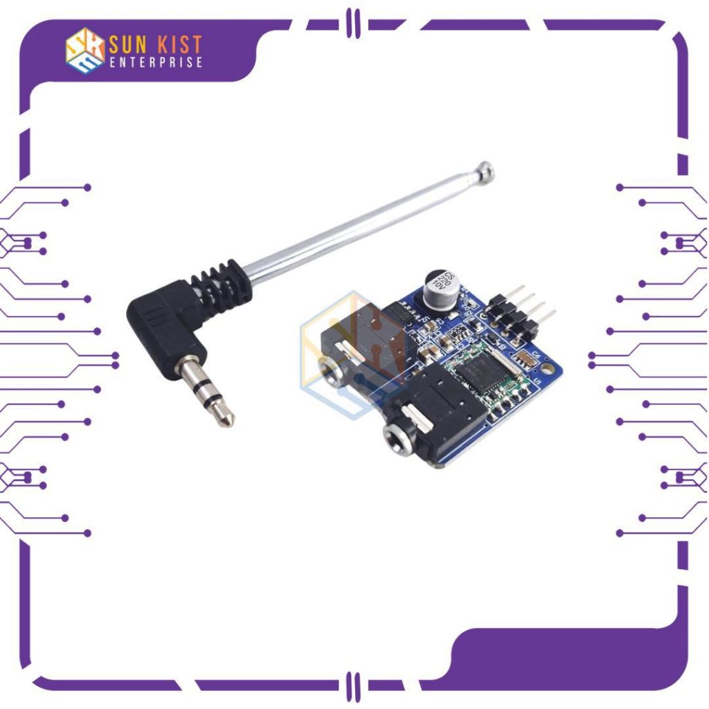 TEA5767 FM Stereo Radio Module For 76-108MHZ With Free Cable Antenna ...