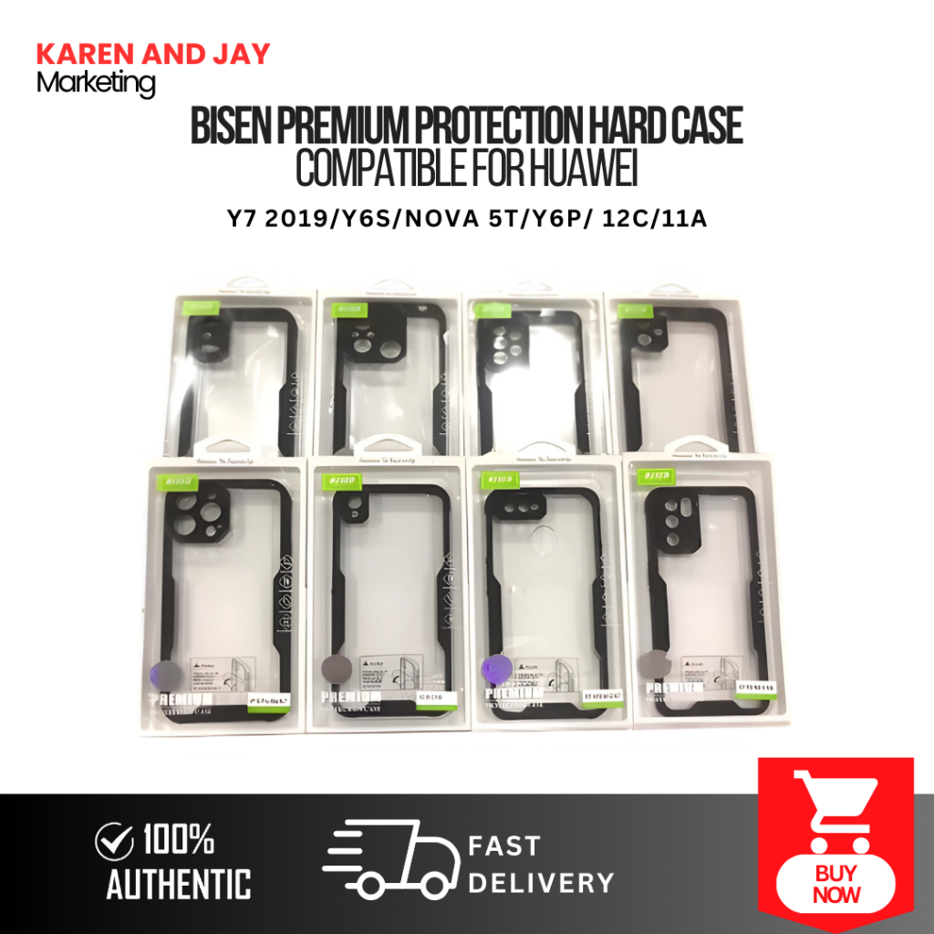 Bisen Premium Protection Hard Case Compatible For Huawei Y7 2019/Y6s ...