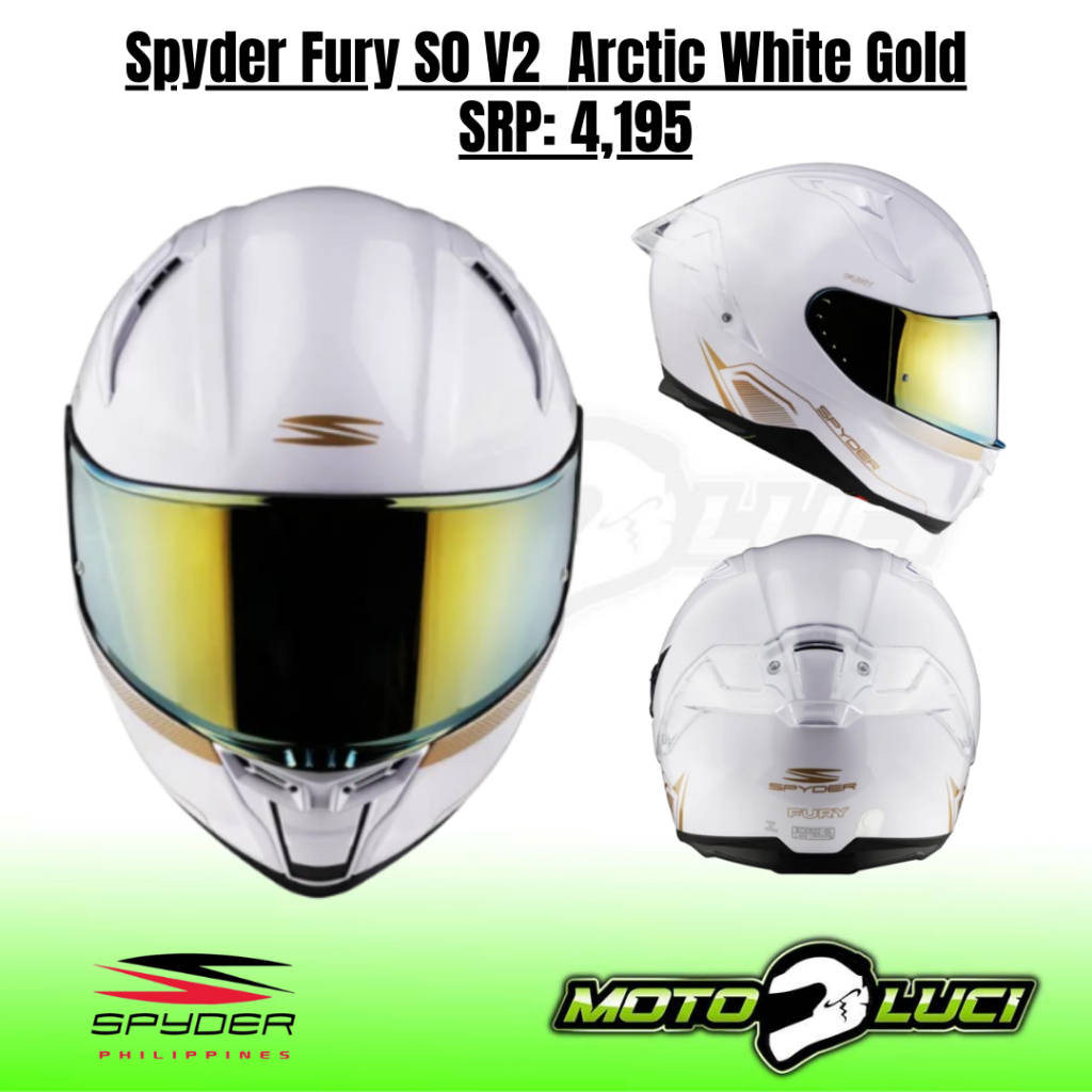 Spyder Fury S0V2 Full Face Dual Visor Helmet (FREE Clear Visor ...