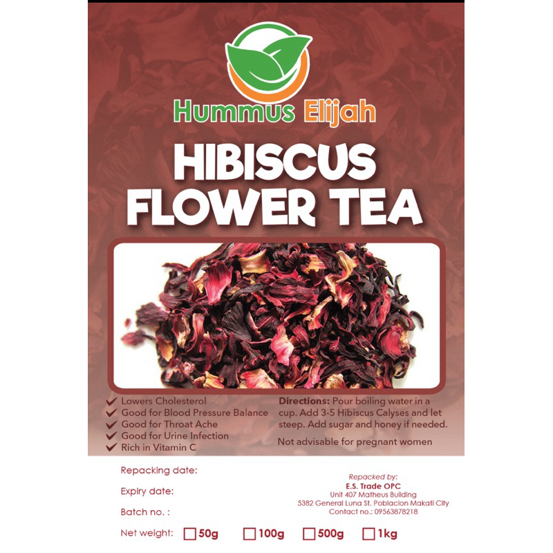 Hibiscus Flower Tea - 50g/100g/300g | Shopee Philippines