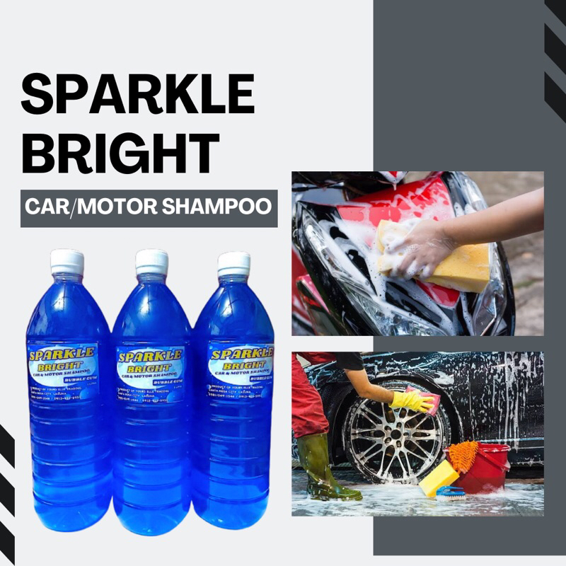 1Liter Sparkle Bright Car & Motor Shampoo | Shopee Philippines