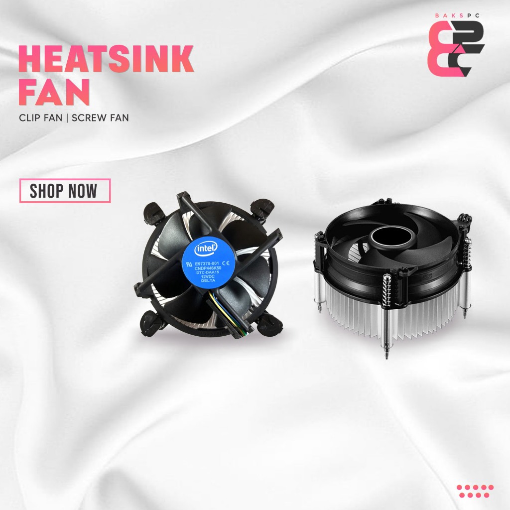 Baks PC | Heatsink Fan Cooler | Clip Fan | Screw Fan | USED | Shopee ...