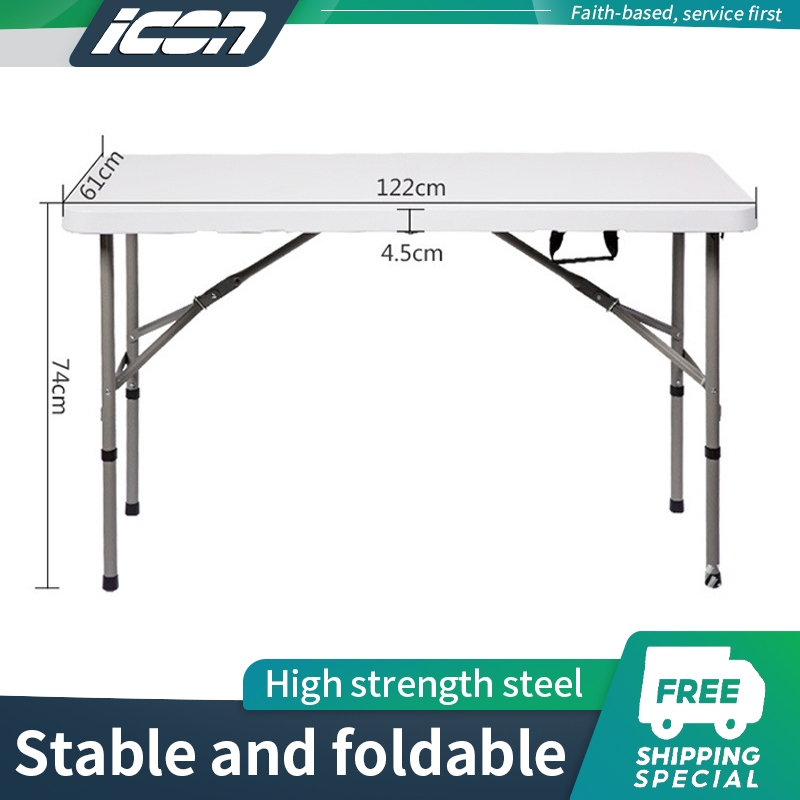 ICON Foldable Table 122cm Folding Table Foldable Table And Chair ...