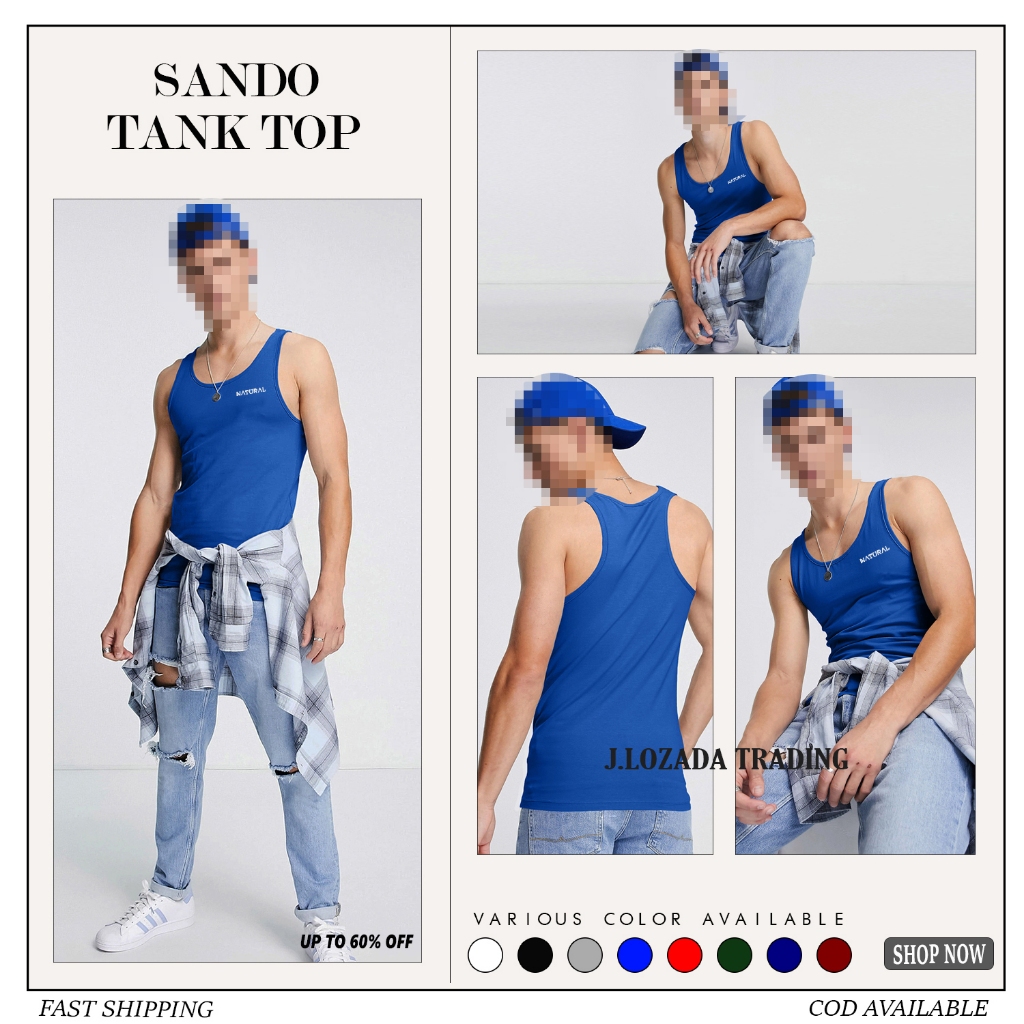 TNKT 6.0 - NEW COTTON SPANDEX SANDO FOR MEN HIGH QUALITY SANDO FOR MEN ...